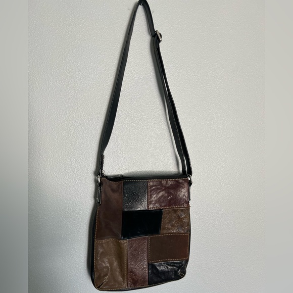 Fossil | Bags | Fossil Patchwork Multicolored Leathers And Suede Small ...